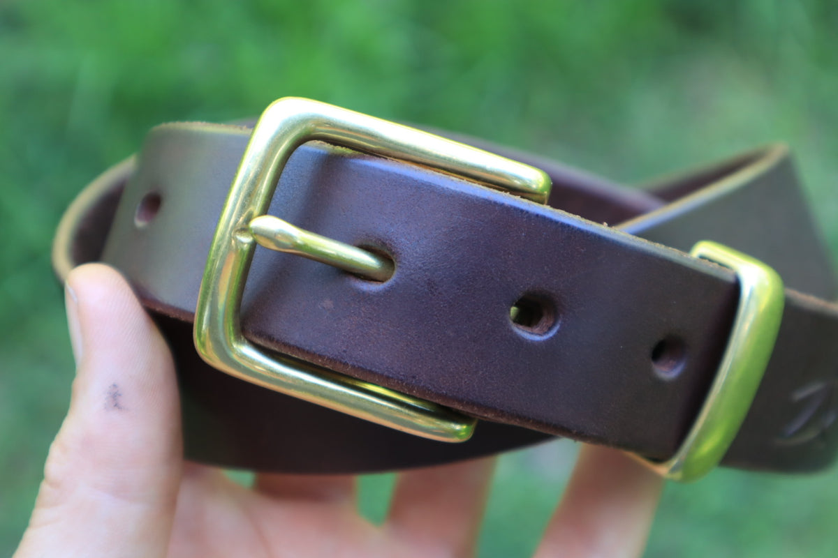 Brown Leather Belt - Australian Made - Andrew Reeson Leather