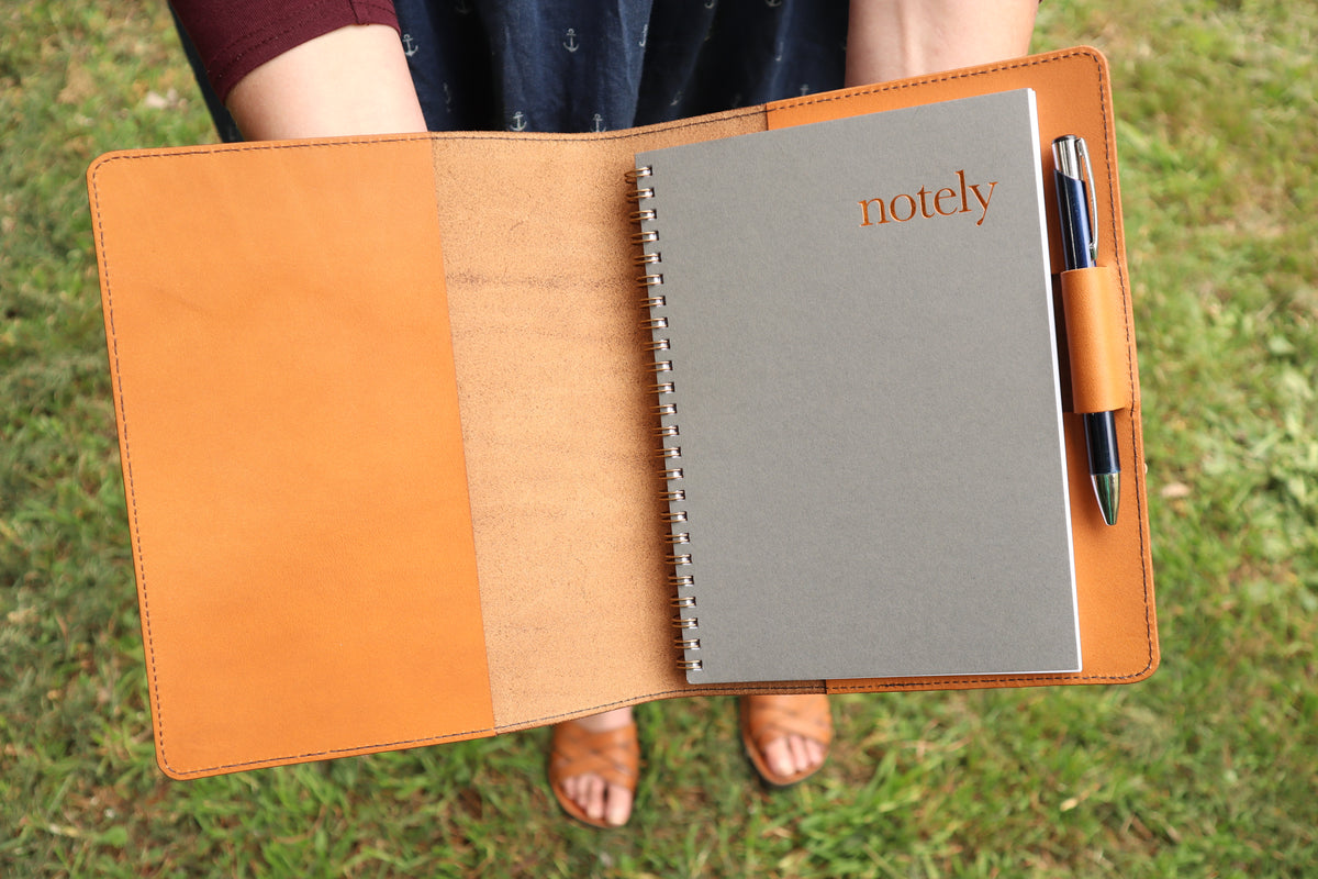 A5 Notebook Cover - Amber – Andrew Reeson Leather