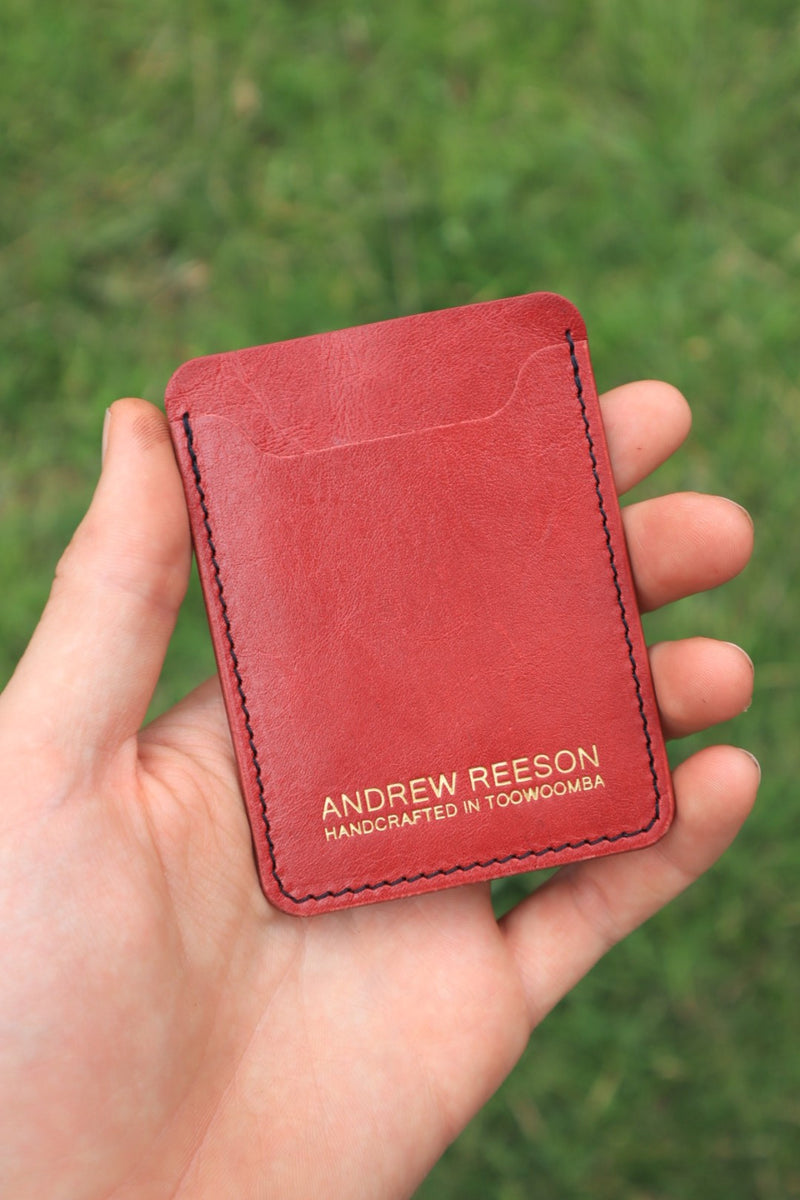 Card Wallet - Red – Andrew Reeson Leather