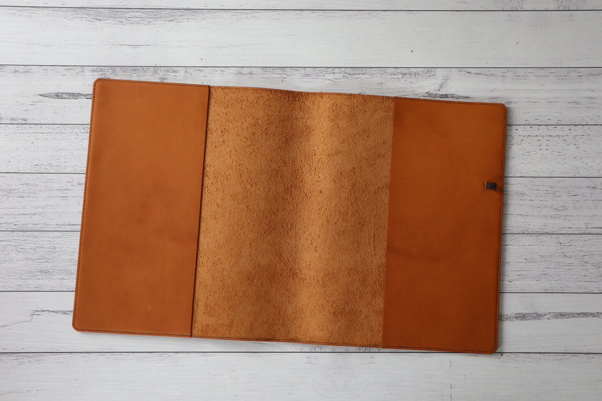 A4 Notebook Cover - Amber – Andrew Reeson Leather