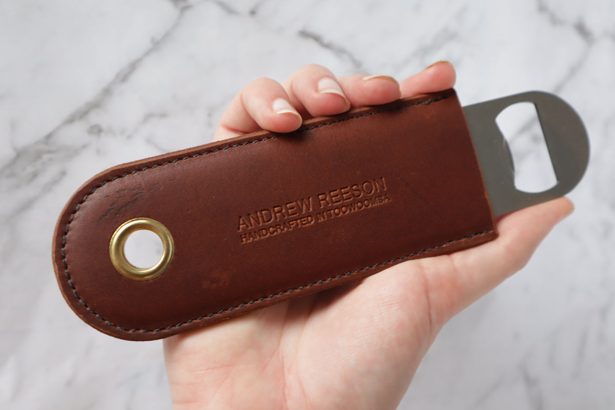 Leather Bottle Opener - Black – Andrew Reeson Leather