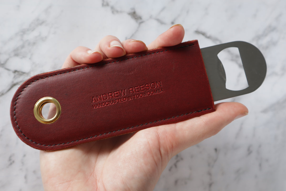 Leather Bottle Opener - Black – Andrew Reeson Leather