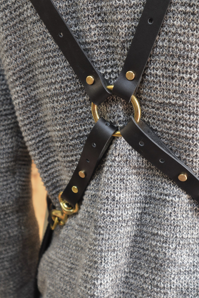 Canvas Apron - Black and Amber – Andrew Reeson Leather